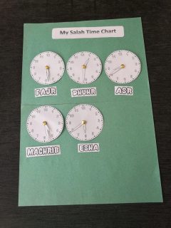 My Salah Time Chart - Small Steps to Allah