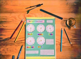 My Salah Time Chart - Small Steps to Allah