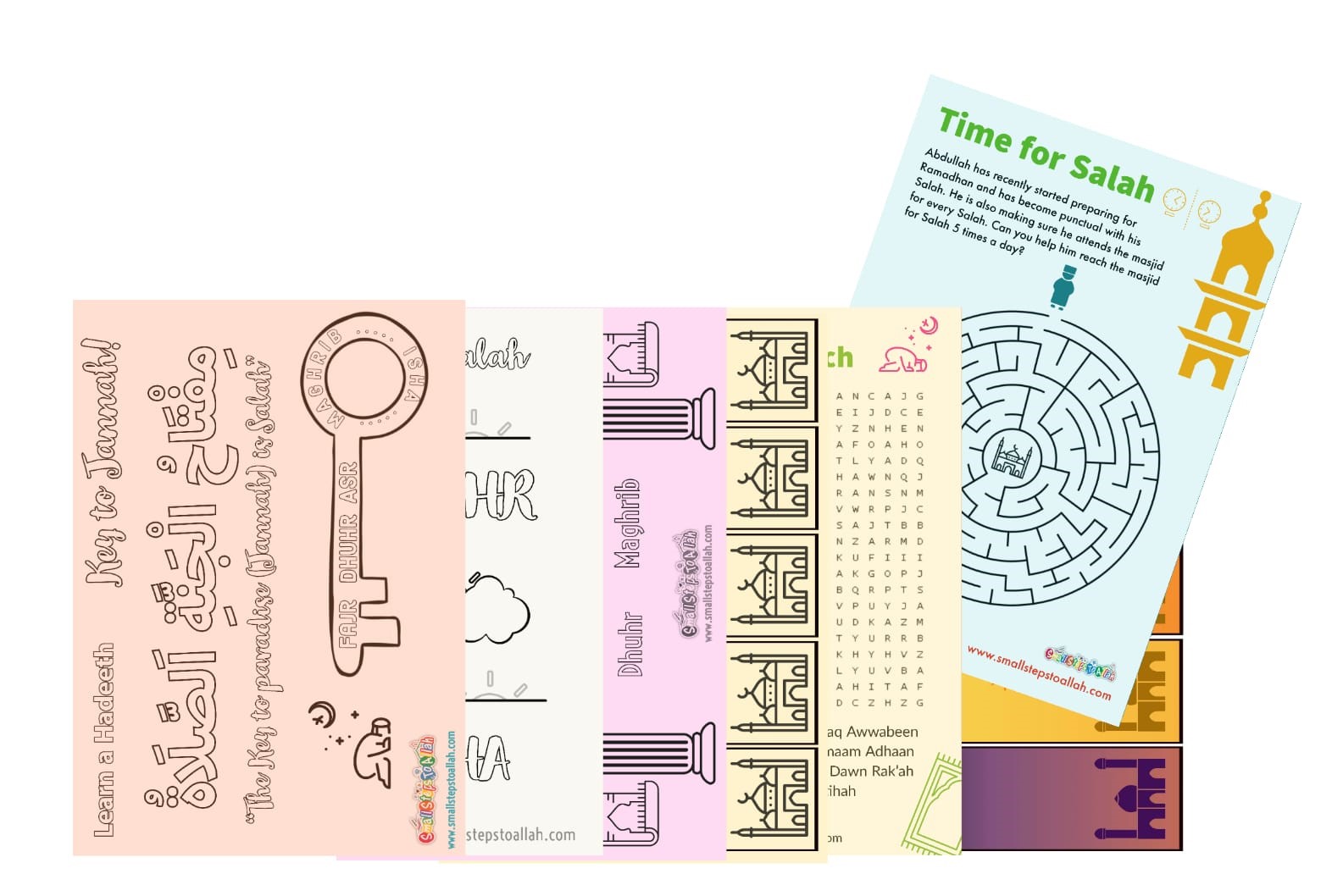 Salah Activity Sheets - Small Steps to Allah