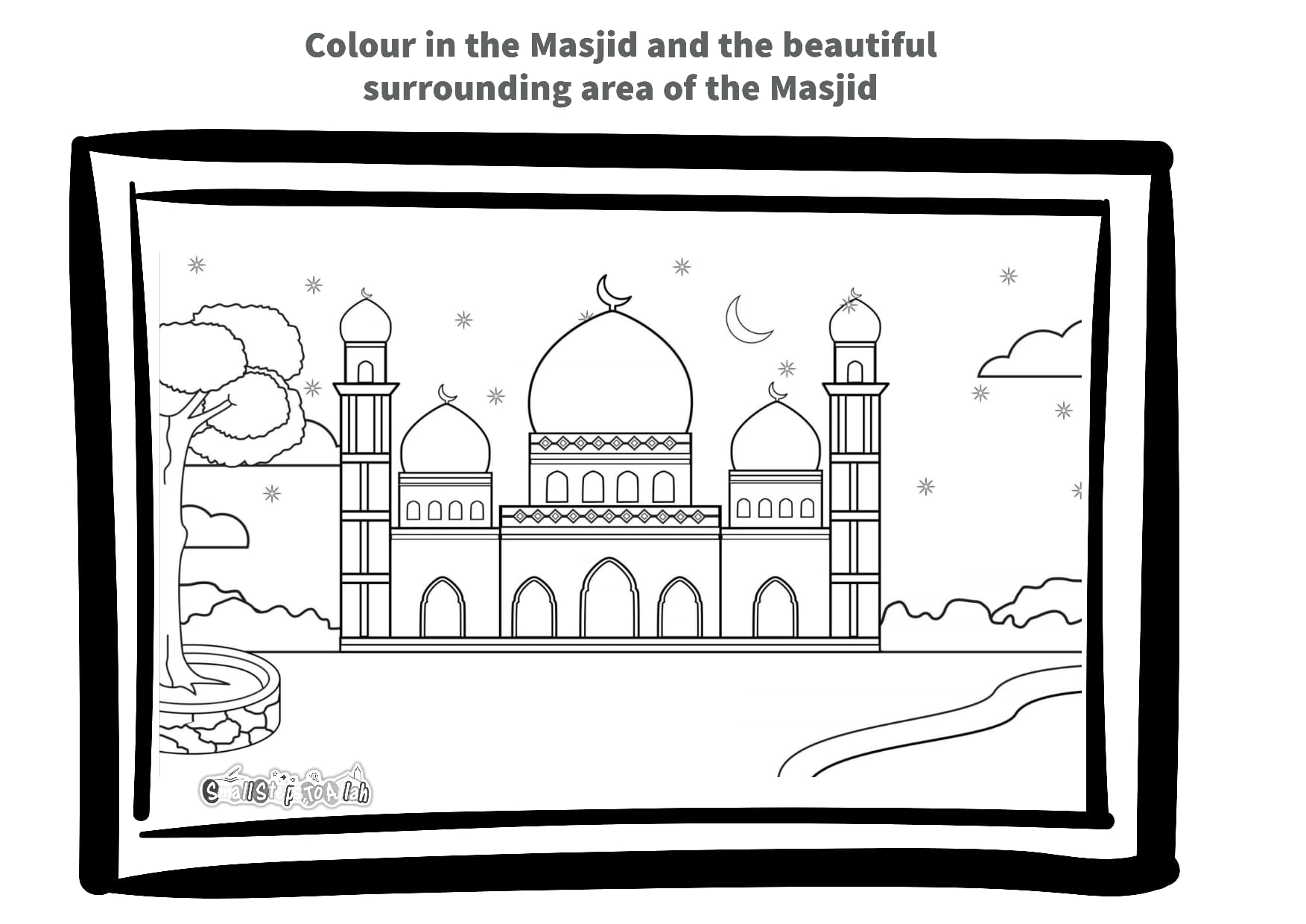 Masjid Colour and Draw Activity - Small Steps to Allah