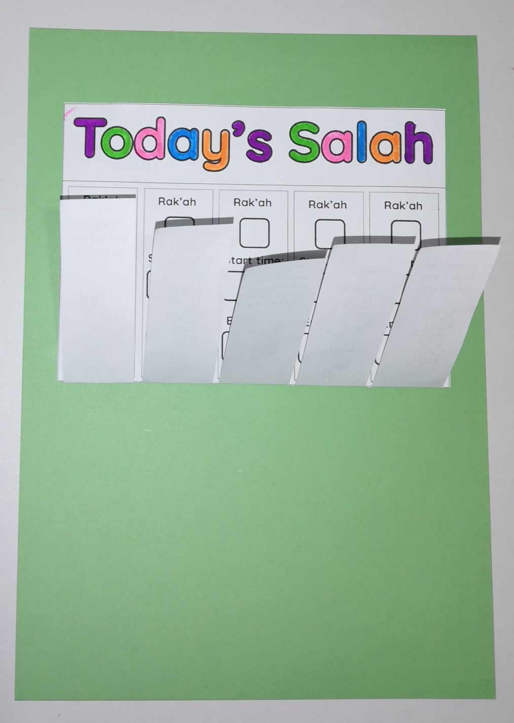 Salah Flip Chart - Small Steps to Allah